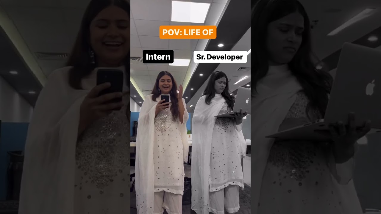 Life of an Intern Vs Senior Developer #codingninjas #coding #codingninja #programming #datascience