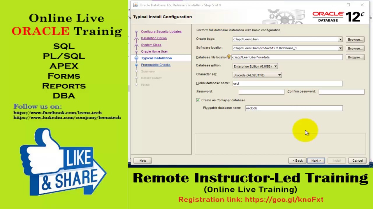 Oracle 12c SQL Workshop: SL#3 Oracle Database 12c Installation