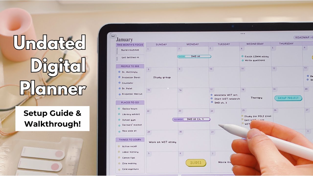 How to Set Up Your Undated Digital Planner | iPad + GoodNotes Guide