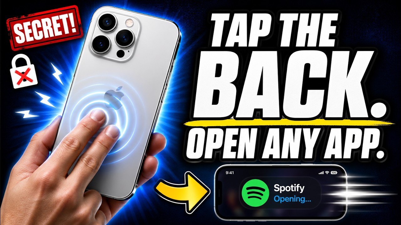 How To Open Any App by Tapping Your iPhone (Hidden Trick)
