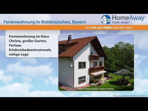 Bayerischer Wald: Ferienwohnung im Haus Christa, großer Garten, Perlsee - FeWo-direkt.de Video