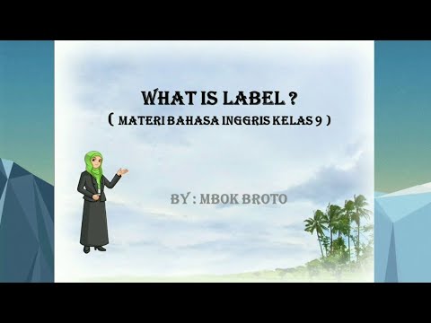 What is Label? | Apa itu Label? | Bahasa Inggris