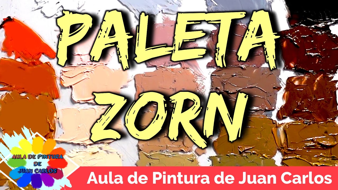 Paleta Zorn. Tutorial básico. Cómo hacer colores piel para retrato.