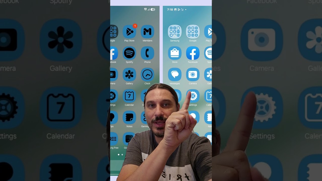 One UI 7: Icons in light mode and dark mode! #samsung #galaxy #oneui7