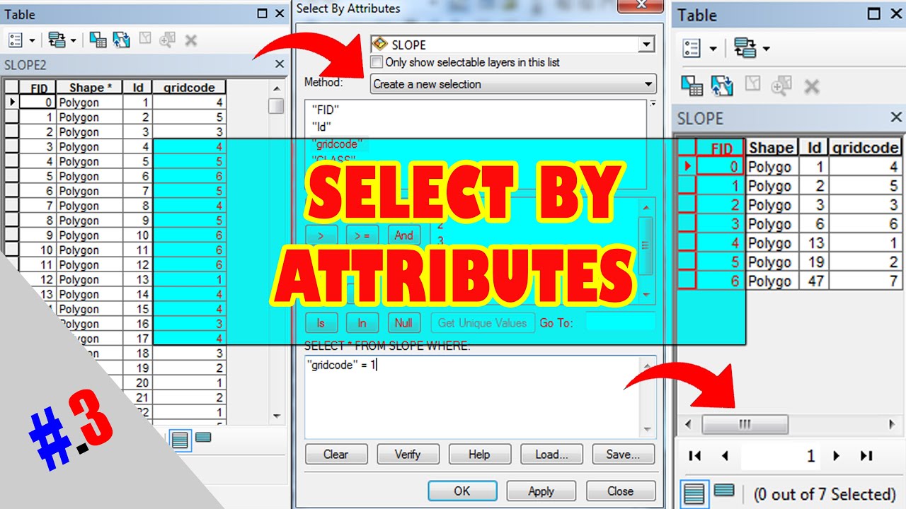 Select by attributes | Sélection par attributs