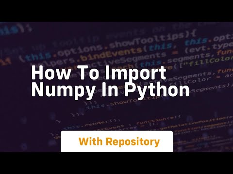 how to import numpy in python