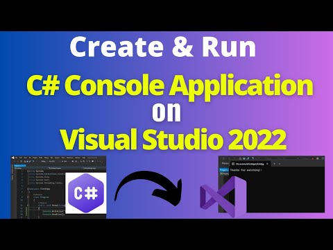 How to Create and Run First C# Console Application Project on Visual ...