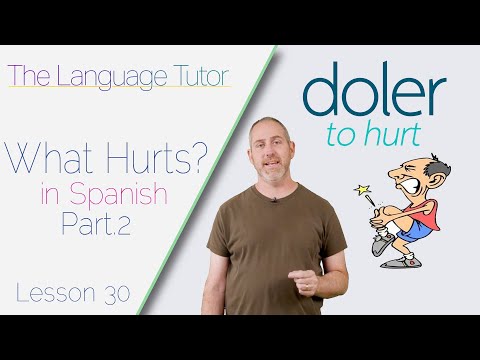 Saying What Hurts in Spanish Pt. 2 | The Language Tutor *Lesson 30*