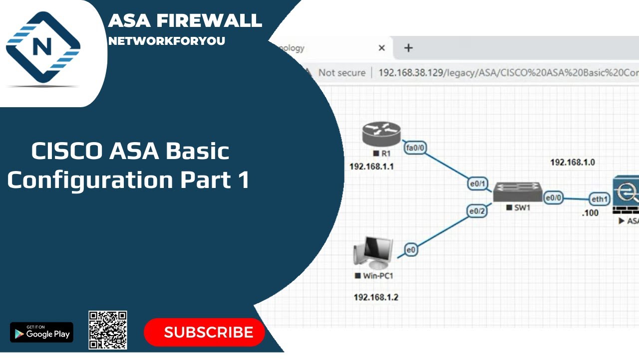 4 .CISCO ASA Basic Configuration Part 1  | Networkforyou