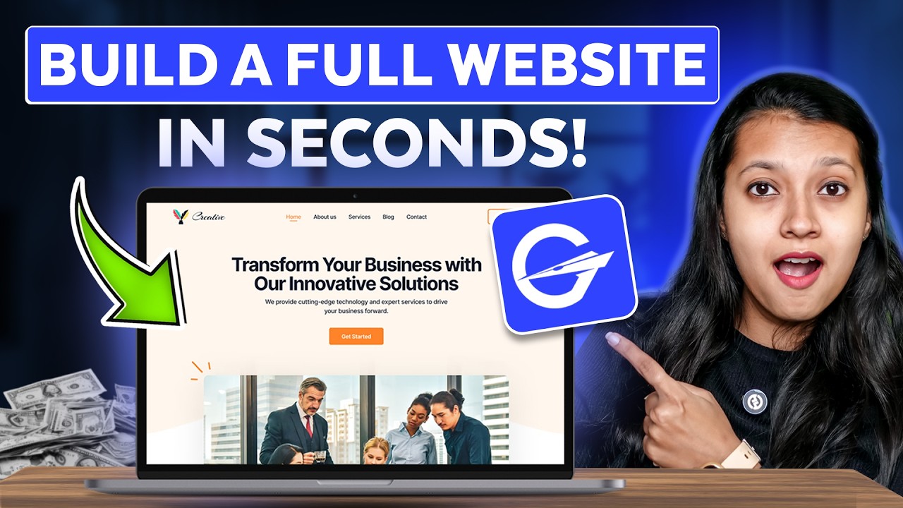 I Built an Entire Website in Just Seconds Using AI (No Coding!)