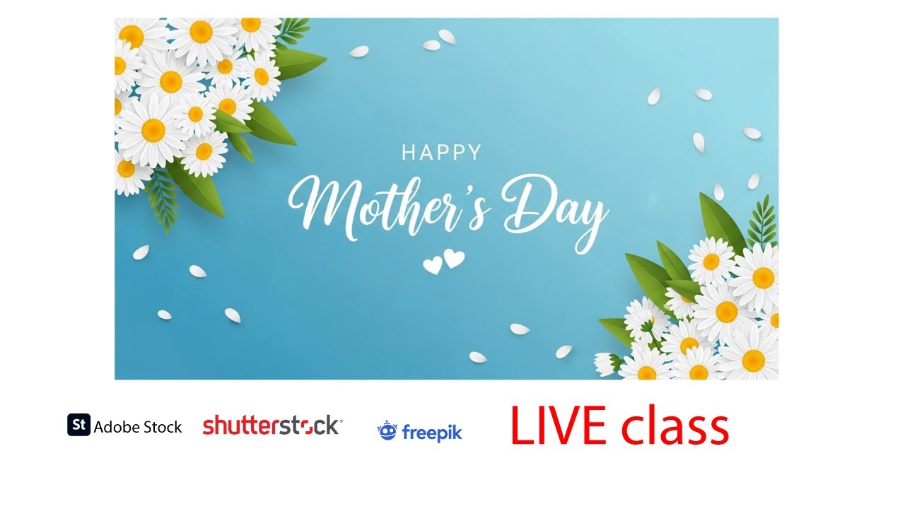 Mother’s Day Design LIVE 🔥 Create & Sell on Adobe Stock, Shutterstock & Freepik (Vector Tutorial)