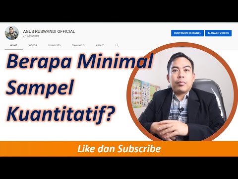 SAMPEL KUANTITATIF MINIMAL BERAPA RESPONDEN?