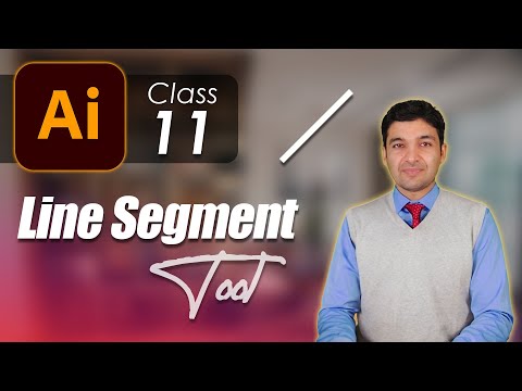 Adobe Illustrator Line Segment Tool - Class 11 - Urdu/Hindi
