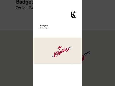 Some logo badges . custom typeface