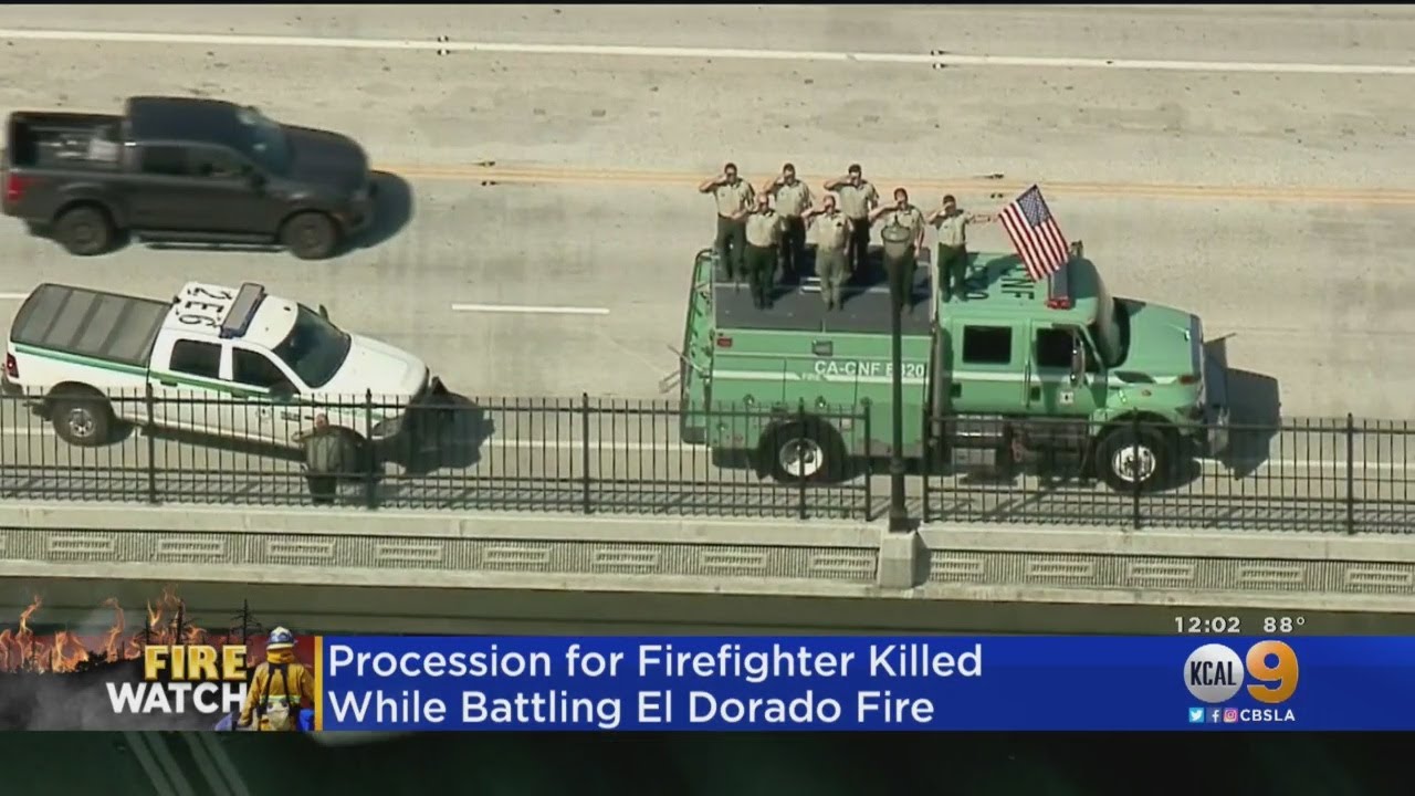 Fallen Firefighter Honored As Procession Brings Him To Orange County