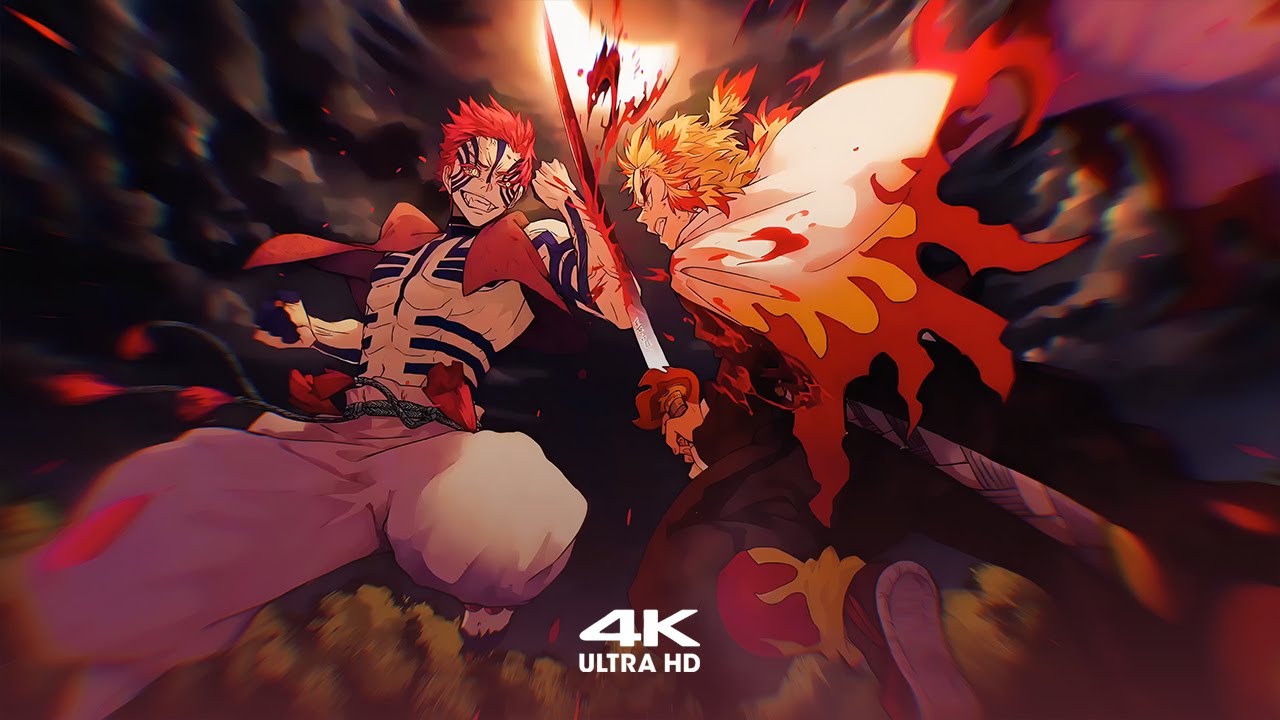 Rengoku vs Akaza 🔥 Final Clash | 4K Live Wallpaper + Screensaver