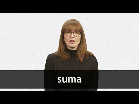How to pronounce SUMA in European Spanish