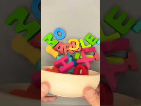 Wooden Letters ASMR Reverse | Oddly Satisfying Mystery Word #asmr #letters #reverse #lisamontecito
