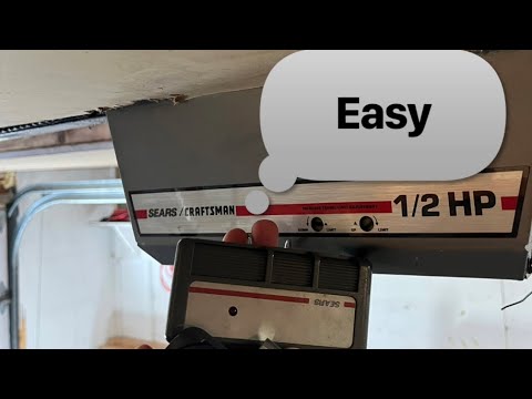 Program a Craftsman Garage Door Opener. #Older #DIPswitch #universal
