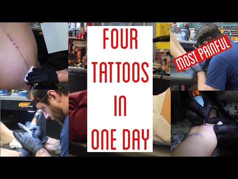 I GOT FOUR TATTOOS IN ONE DAY | paige rudolf