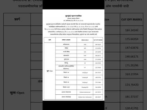 BMC CUTOFF AND SELECTION LIST | Brihanmumbai Municipal Corporation cut-off || bmc || #bmc #bmccutoff