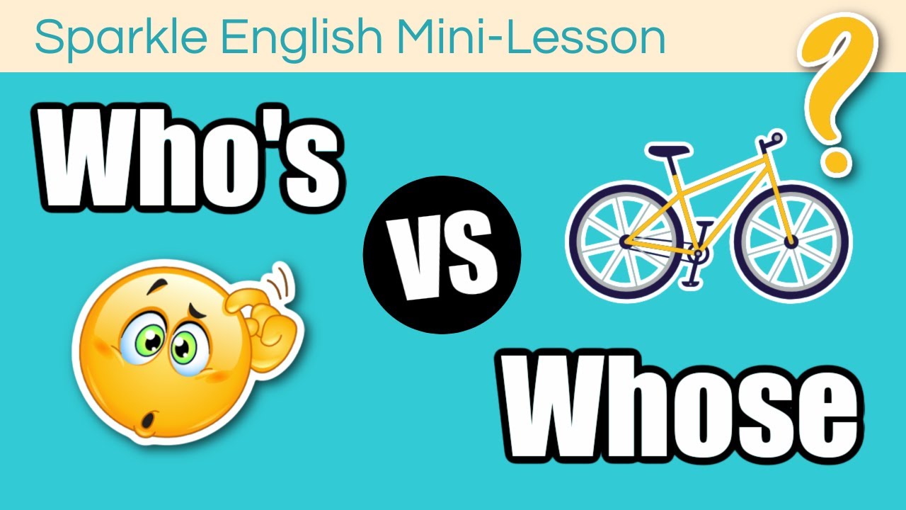 Who's VS Whose: What is the difference between who's and whose? | ESL Homonyms & Homophones Lesson