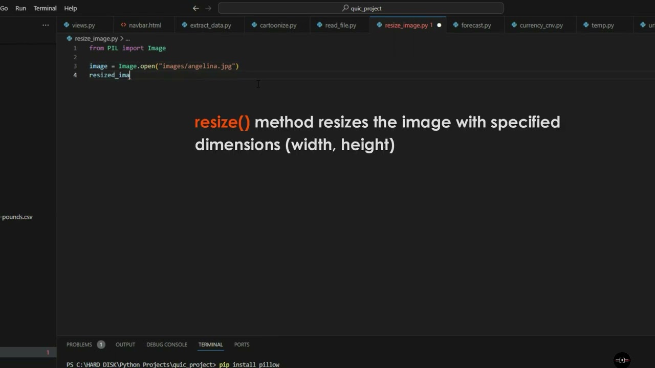 Resize an image using PIL module in Python