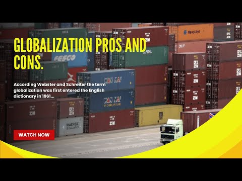 Globalization Pros And Cons. Globalization definition explained! Must See video!