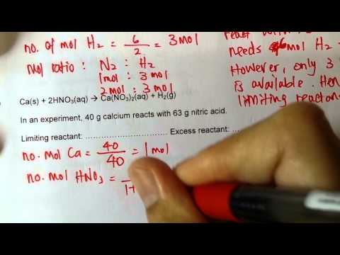 C8 - Mole Limiting and Excess Reactants Worksheet C