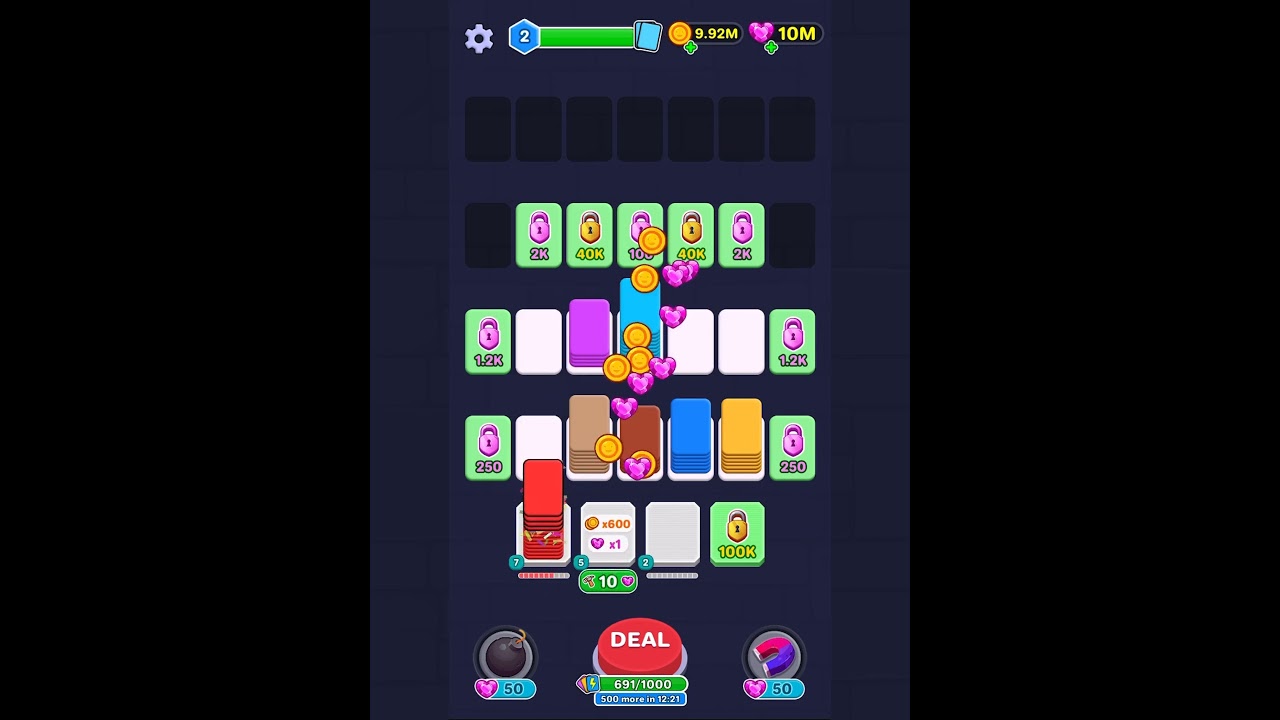 Card Shuffle: Color Sorting 3D