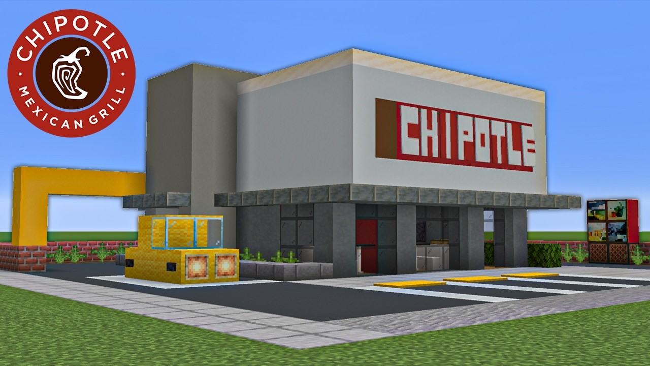 How To Build a Chipotle In Minecraft | Including Interior - Minecraft Builders
