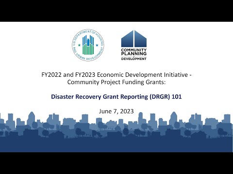 DRGR 101 for CPF Grants