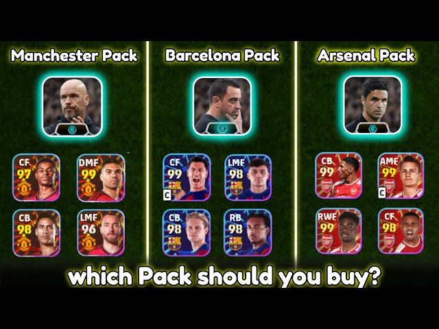 eFootball 2024 club packs: All teams, best players, and more