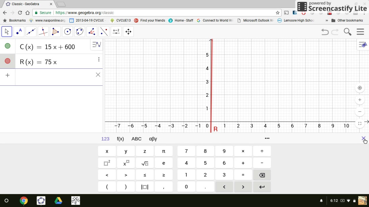 5.1 Use GeoGebra to Find Intersection Point of a System of Linear Equations