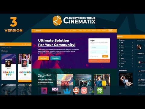 Cinematix - BuddyPress Nouveau Membership Theme Free Download