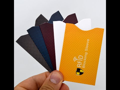 RFID Blocking Credit Card Holder Case Safety Sleeve Protector