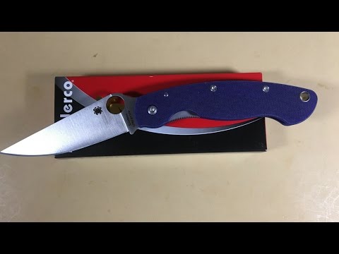 Spyderco Military Knife C36GPDBL Blue G10 S110V blade steel