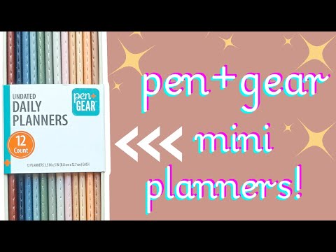 Layout ideas for  WALMART'S PEN + GEAR Daily Planners 😍