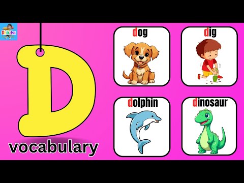 Discover Dazzling D Words: Fun Vocabulary for Kids | Dhiksha Learning | Educational video