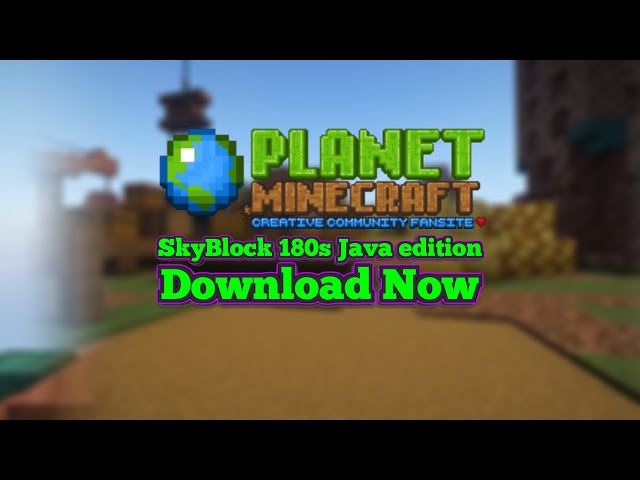 skyblock 180s java edition Minecraft Map