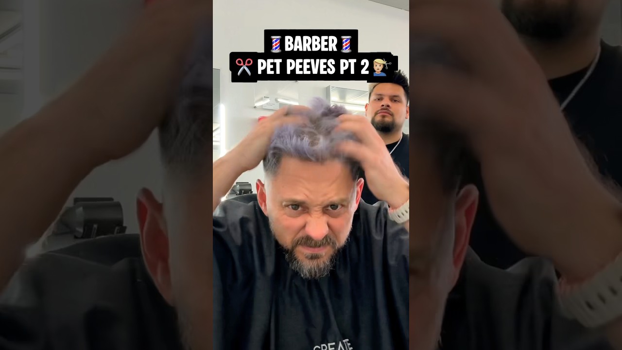 Barber Pet Peeves Pt. 2 💈 Why do clients change the haircut mid-fade?! 😤✂️ #BarberHumor #Shorts