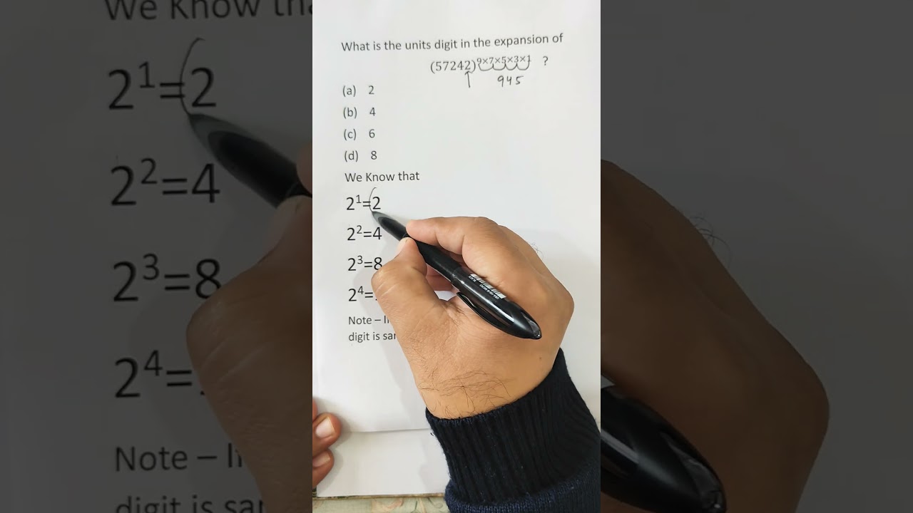 Find unit Digit of Expansion. #maths #igcse #math #maths exam #education #shorts#tricks #csat #upsc