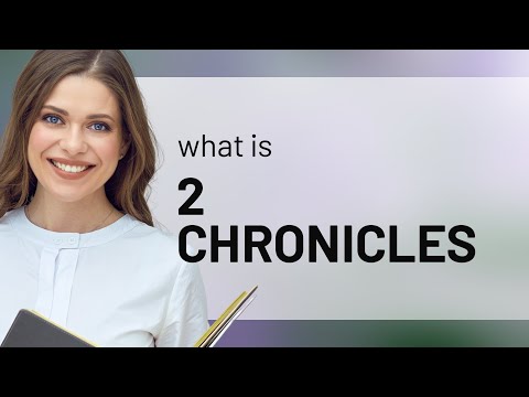 2 chronicles — meaning of 2 CHRONICLES