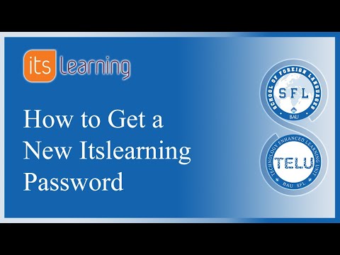 How to reset your itslearning password