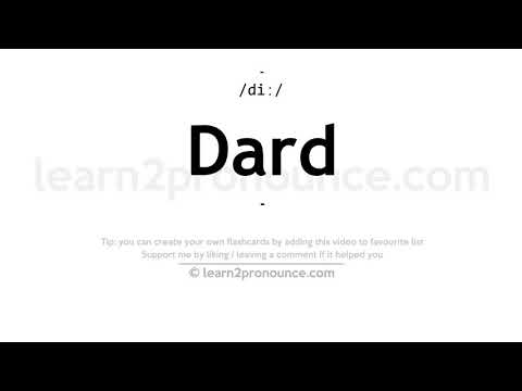 Pronunciation of Dard | Definition of Dard
