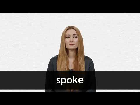 SPOKE - Definition & Translations | Collins English Dictionary