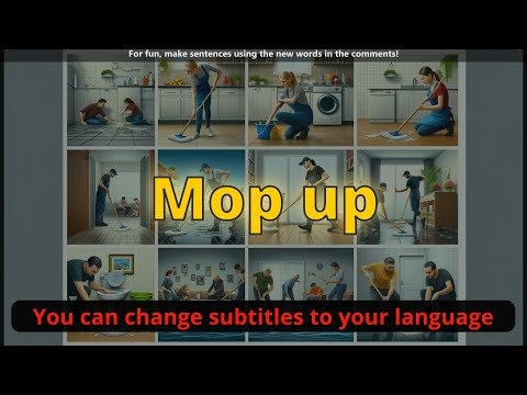 Mop up meaning with 5 examples