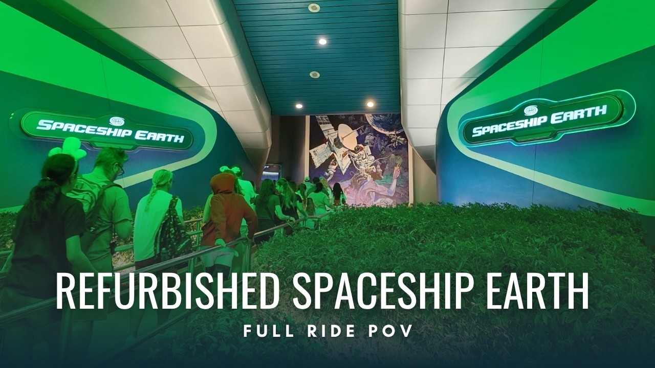 Spaceship Earth reopens at EPCOT | HQ Audio & Low Light Ride POV