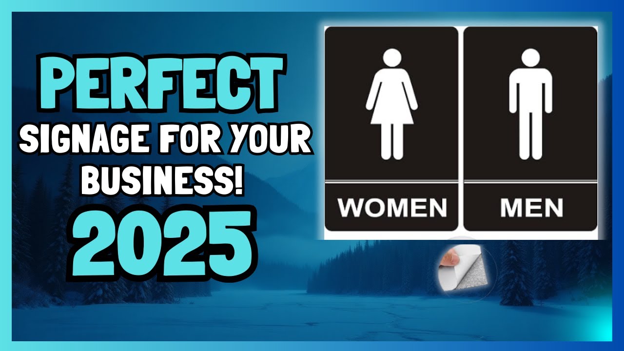 Upgrade Your Business with These Easy-to-Install Restroom Signs!