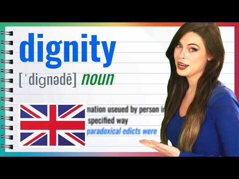 DIGNITY (C1 Advanced) Learn English Vocabulary